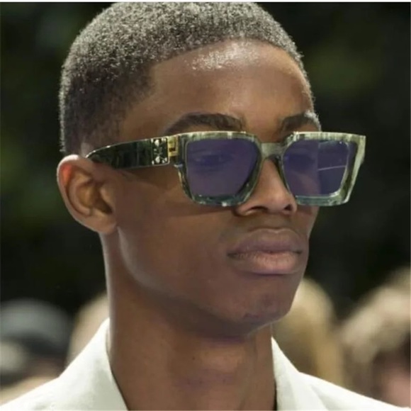 Accessories | Metallic Gold Luxury Brand Designer Square Sunglasses Men ...